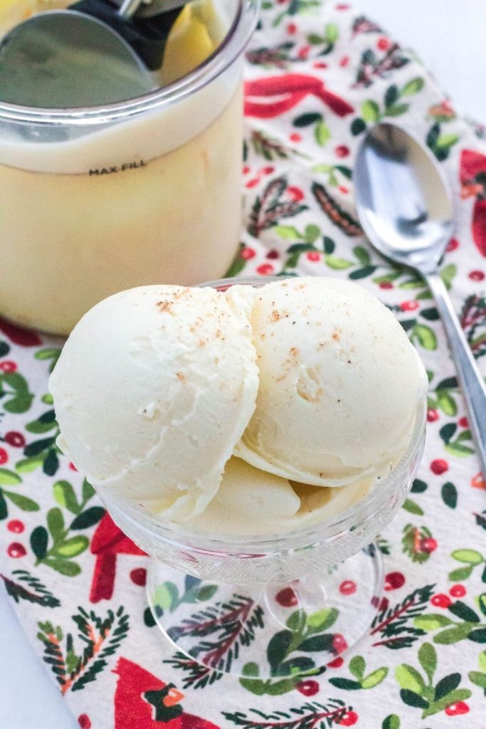 Ninja Creami Eggnog Protein Ice Cream - Family Favorite Holiday Recipes
