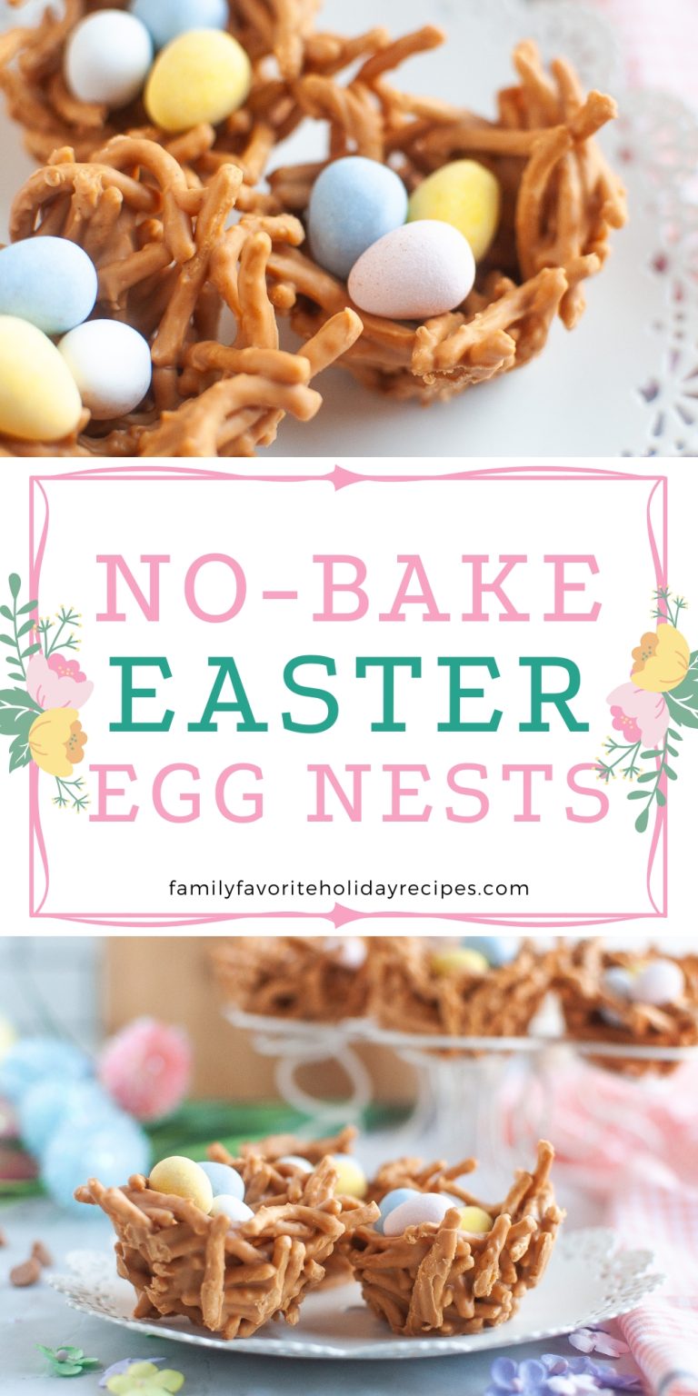 No Bake Easter Egg Nest Cookies - Family Favorite Holiday Recipes