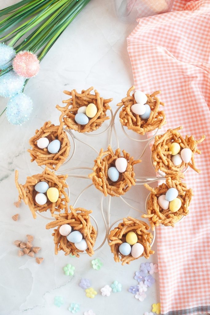 No Bake Easter Egg Nest Cookies - Family Favorite Holiday Recipes