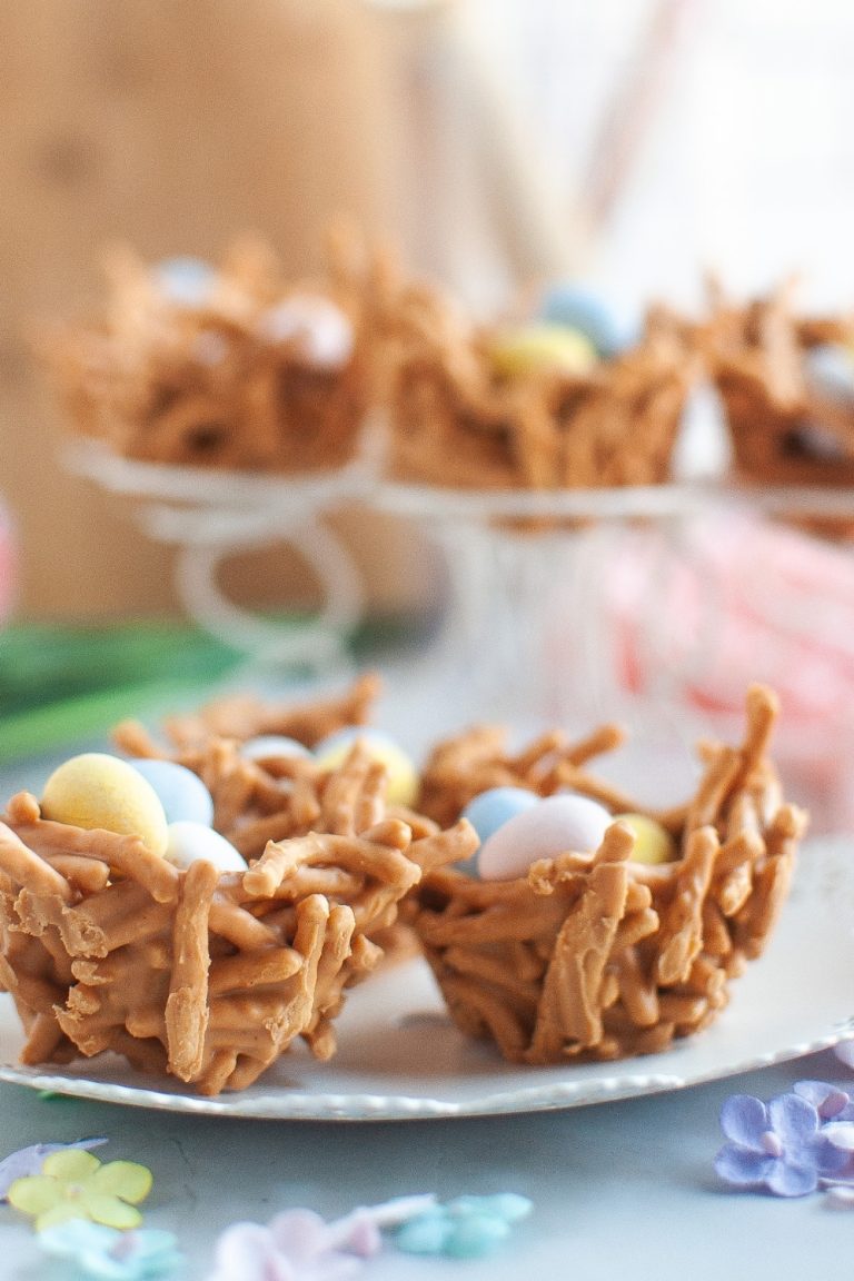 No Bake Easter Egg Nest Cookies - Family Favorite Holiday Recipes
